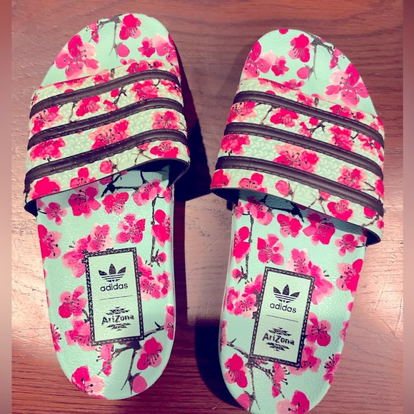 adidas | Shoes | Adidas Adilette Arizona Green Tea Slides | Poshmark